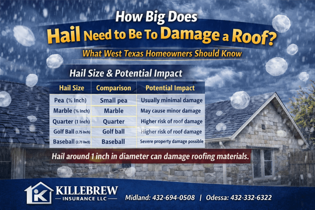 How Big Does Hail Need to Be to Damage a Roof? - Killebrew Insurance LLC
